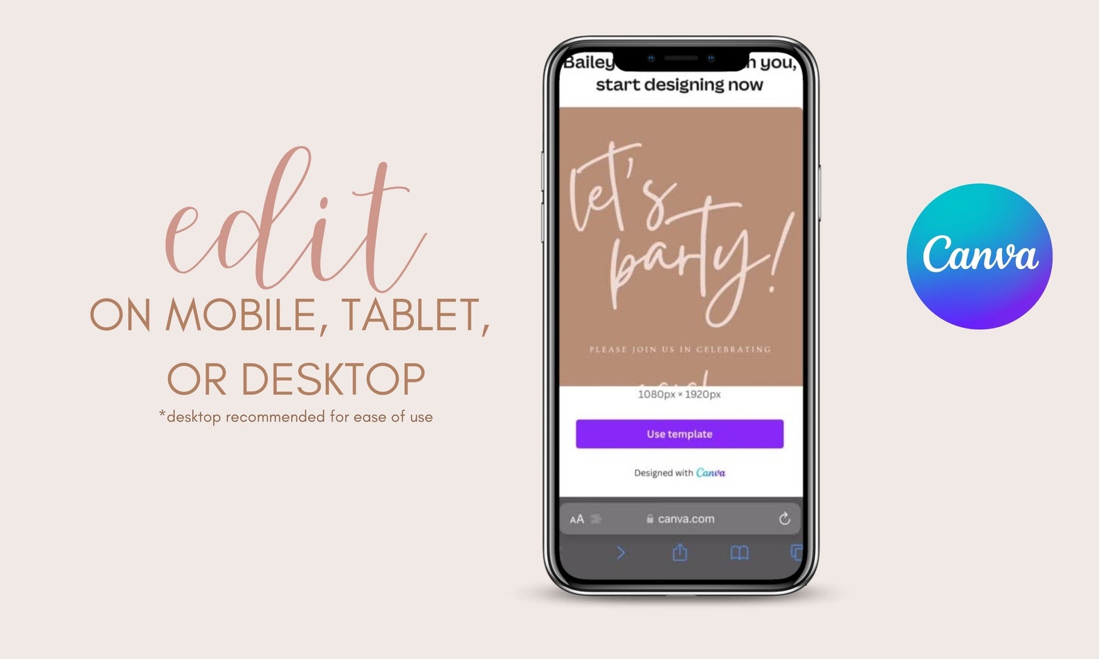 Editable Two Groovy 2nd Birthday Party Invitation Template Second ...