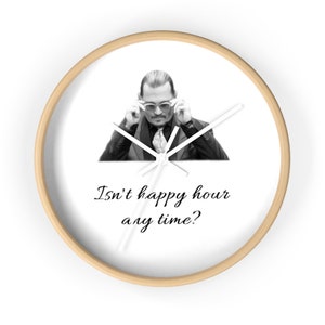 Wall Clock Featuring Johnny Depp, Johnny Depp Trial, Isn't a Happy Hour ...