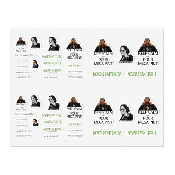 Johnny Depp Sticker Sheet With 44 Stickers: Justice for Johnny - Etsy