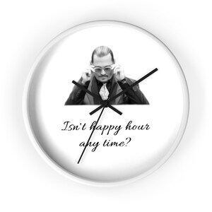 Wall Clock Featuring Johnny Depp, Johnny Depp Trial, Isn't a Happy Hour ...
