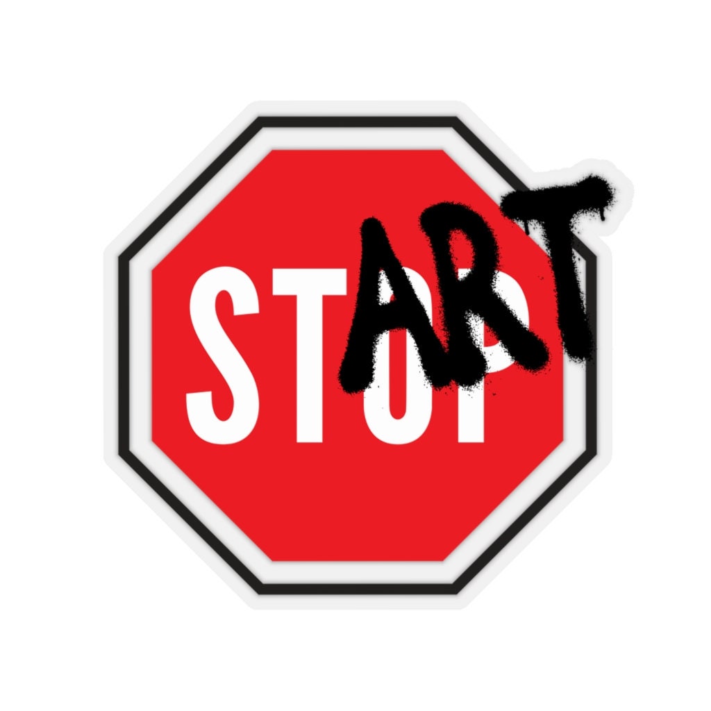 Start Stop Sign Stickers Gift for Developers Sport Quote - Etsy