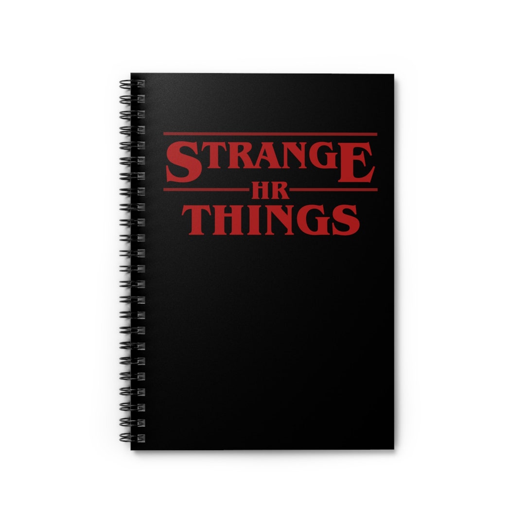 Stanger Things Fan Strange HR Things Spiral Notebook Ruled Line HR ...
