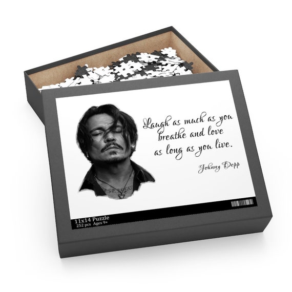 Johnny Depp Quote Buy Johnny Depp Quotes, Love Laugh Live Puzzle