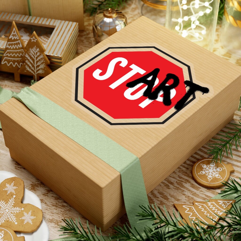 Start Stop Sign Stickers Gift for Developers Sport Quote - Etsy