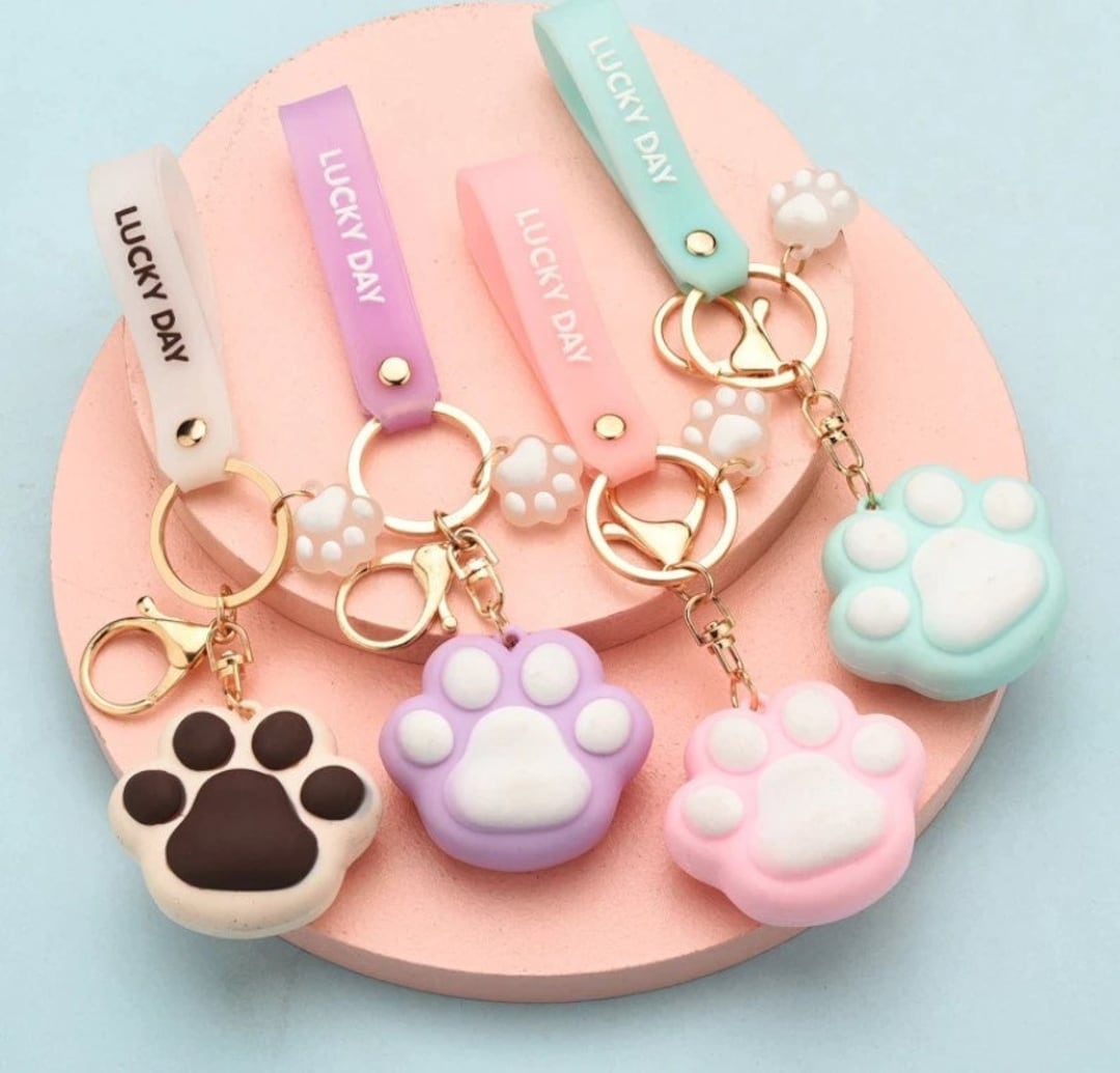Dog Paw Keychain, Claw Key Ring, Cat Claw, Key Holder, Handmade ...
