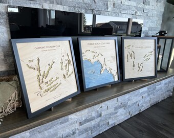 Custom Golf Course Map print - Etsy