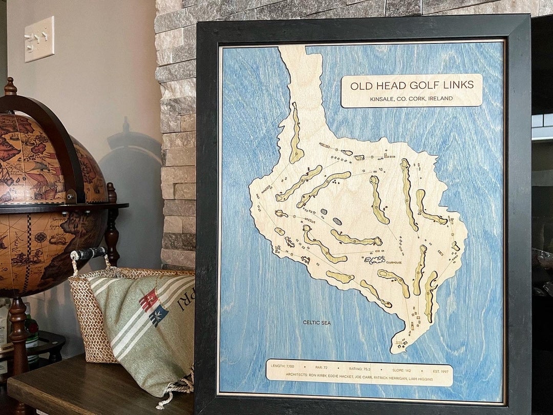 Old Head Golf Links Course Map Golf Gift - Etsy