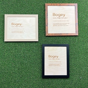 Bogey Defined Golf Art Golf Words Golf Wall Art Golf Gift Gallery Wall ...