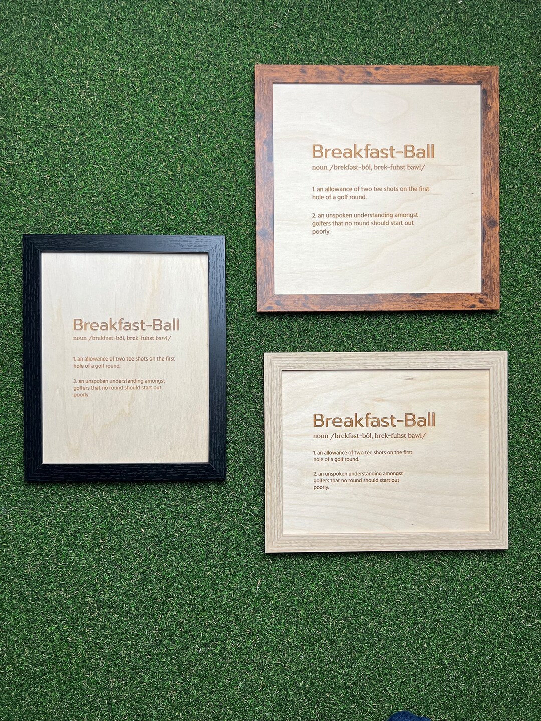 Breakfast-ball Defined Golf Art Golf Words Golf Wall Art Golf Gift ...