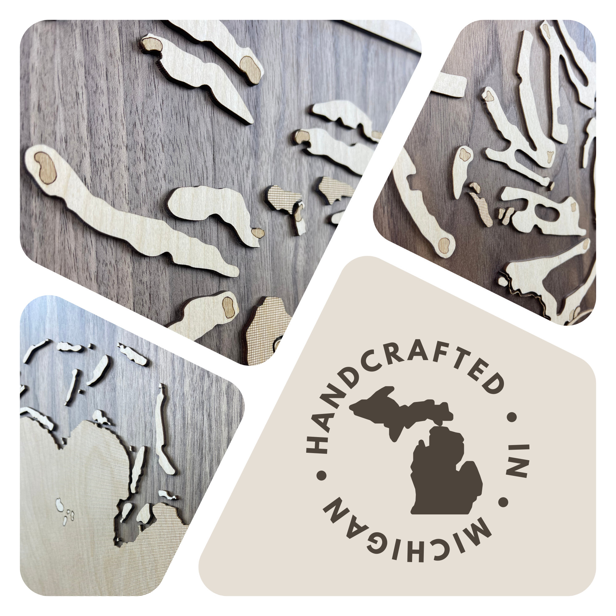 Custom Layered Wood Golf Course Map: Minimalist Golf Art - Etsy