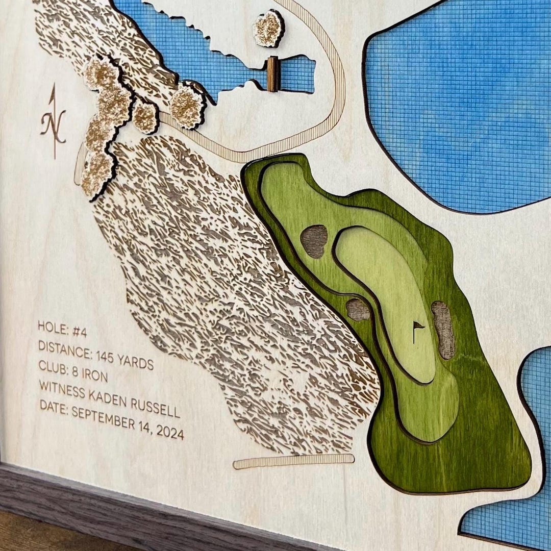 Personalized Hole-in-one Gift | Single Golf Hole | Custom Golf Gift ...