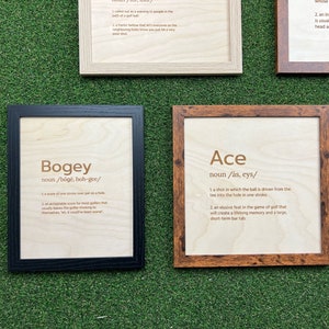 Bogey Defined Golf Art Golf Words Golf Wall Art Golf Gift Gallery Wall ...