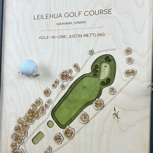 Personalized Hole-in-one Golf Art: Custom Golf Course Map - Etsy