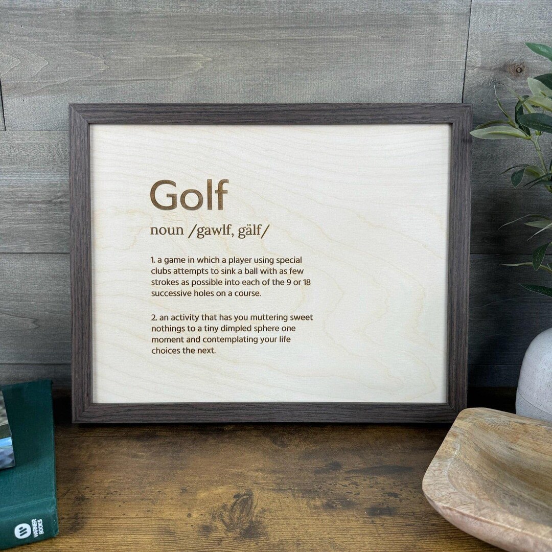 Golf Defined | Golf Art | Golf Words | Golf Wall Art | Golf Gift ...