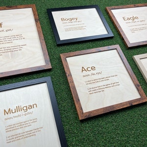 Bogey Defined Golf Art Golf Words Golf Wall Art Golf Gift Gallery Wall ...