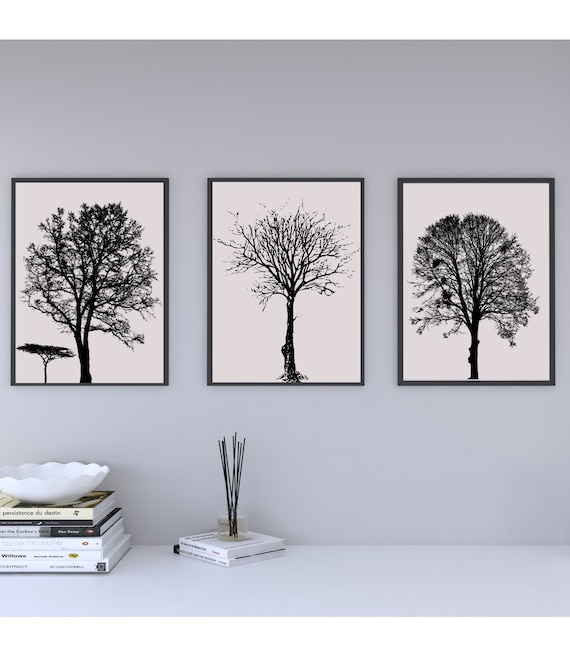 Black and White Tree Art Tree Wall Art Home Wall Art Home | Etsy
