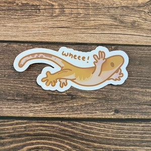 Crested Geckos Flame and Normal Morph, and Wheee Jumping Gecko Stickers ...