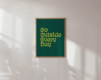 Go Outside PRINT - Etsy