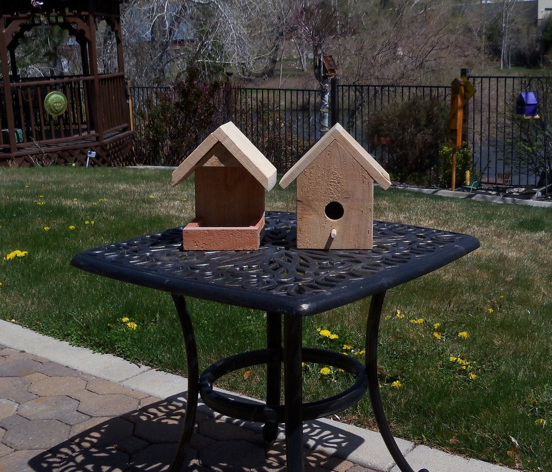2 Piece Habitat Pack Nesting Platform & Birdhouse - Etsy