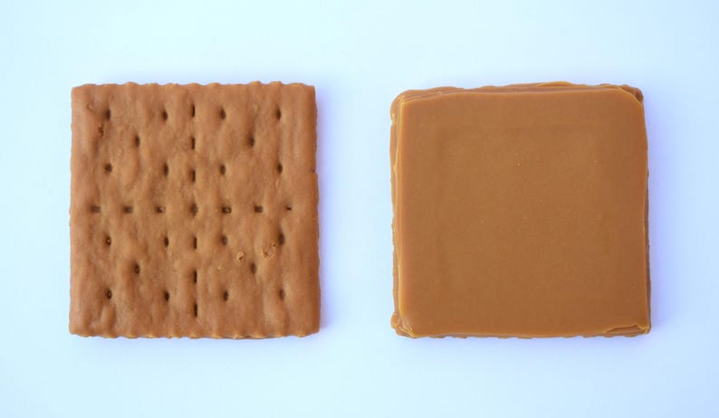 Fake Realistic Graham Cracker, Smores, Fake Bake Supplies, Tiered Tray ...