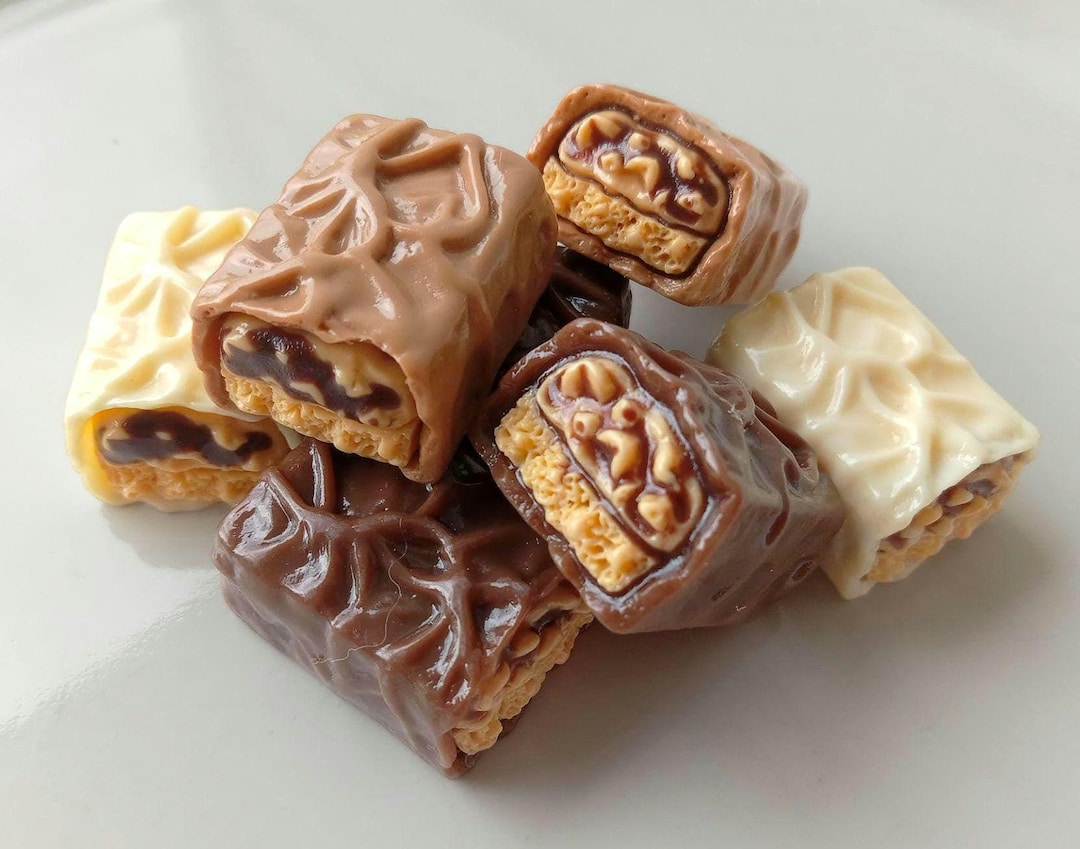 Realistic Mini Candy Bars, Play Food, Tiered Tray, Jar Filler, Fake ...