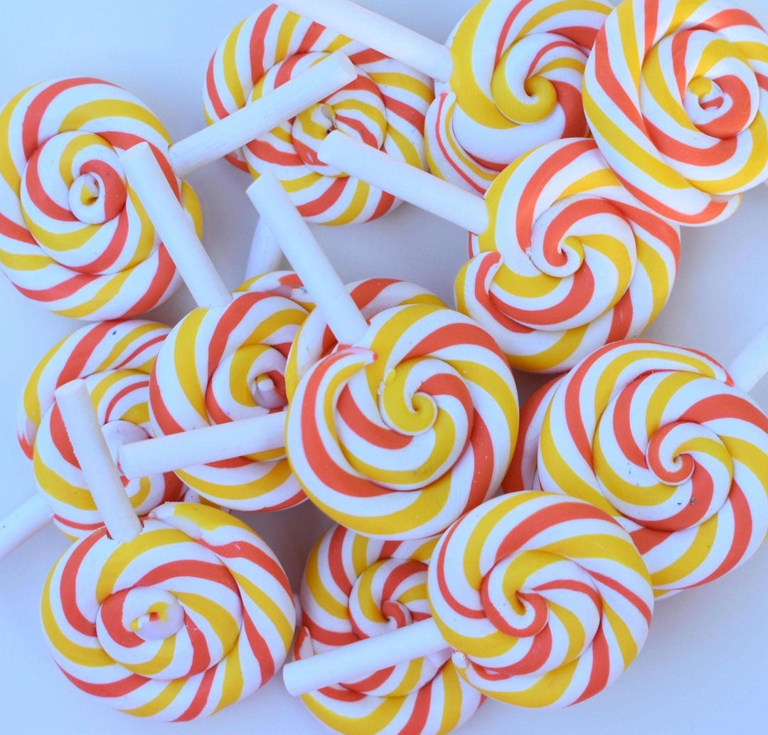 Mini Candy Corn Swirl Lollipops, Slime Charms, Fake Bake Supplies ...