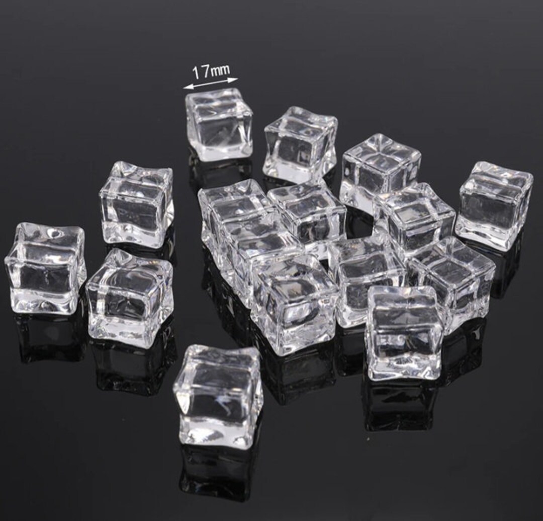 Realistic Fake Ice Cubes, Vase Filler, Craft Supply, Tiered Tray ...