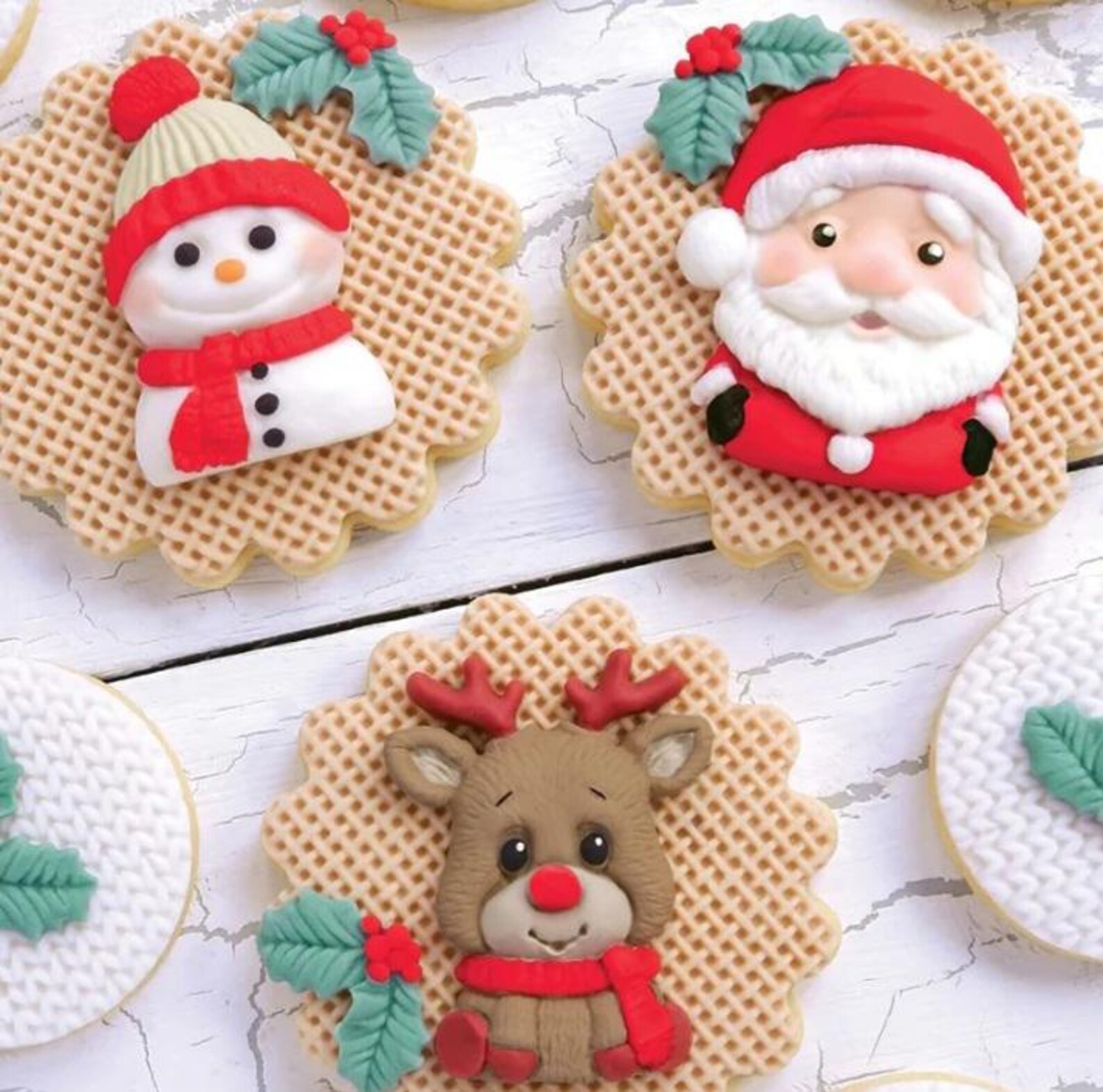 Christmas Santa, Snowman, Reindeer Silicone Mold, Candle Molds, Fake ...