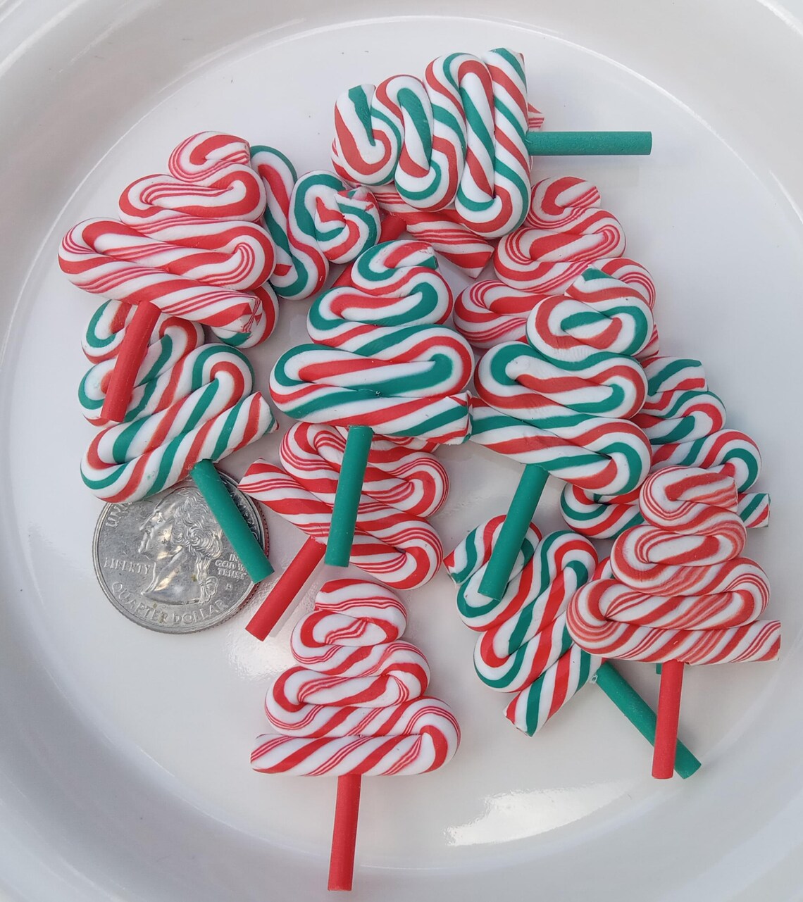 Mini Christmas Tree Lollipops, Slime Charms, Fake Bake Supplies, Tiered ...