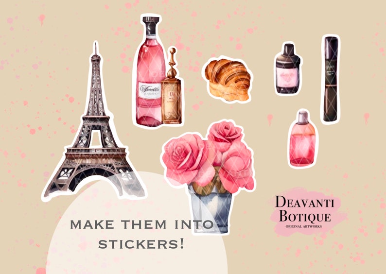 Digital Paper Craft, Paris Scrapbooking, Paris Bundle, Paris Paper ...