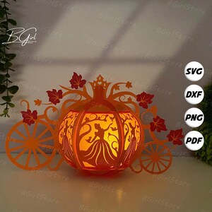 Princess Lantern PDF, SVG, Studio Template - DIY Princess Paper Cut ...