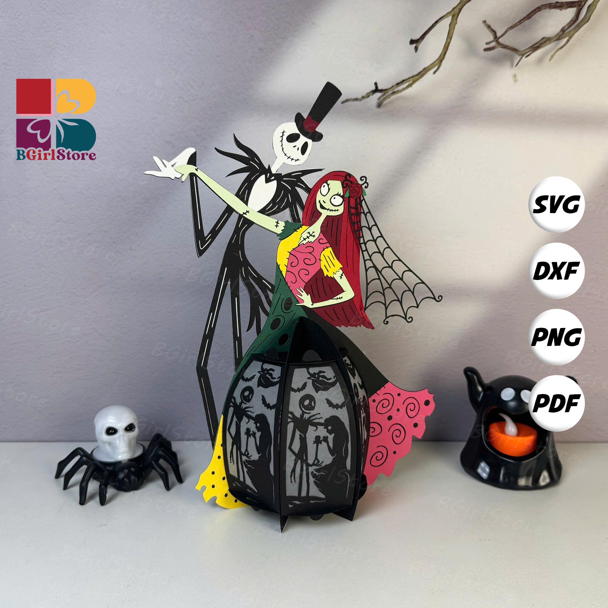 Nightmare Dance Couple Lantern PDF, SVG, Studio Template - DIY ...