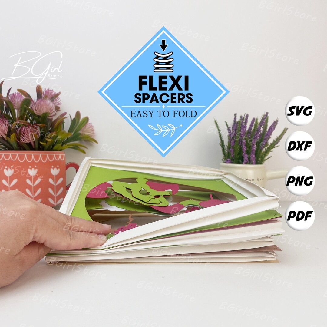 Flexi Paper Spacers Digital File DIY for Square Box, 3D Light Box, 3D ...