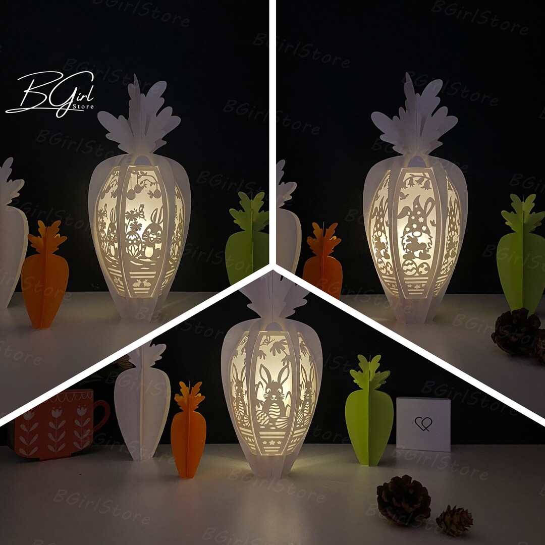 Pack 3 Easter Lantern PDF, SVG, Studio Template - Easter Lantern for ...