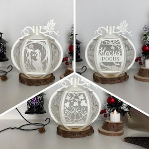 Pack 3 Halloween 3 Pumpkins Halloween Lantern SVG for Cricut Projects ...