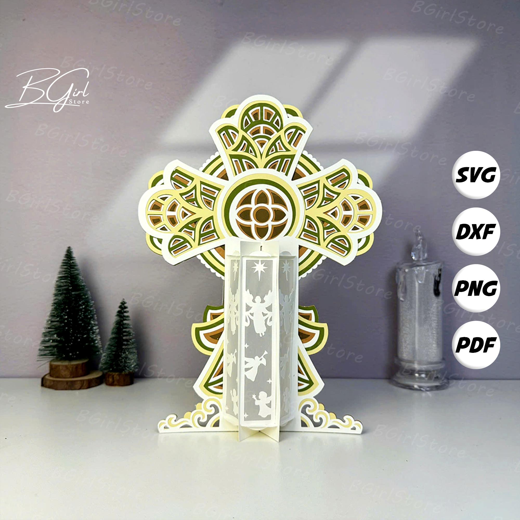 Cross Lantern SVG - DIY Lantern Cross Paper Lanterns - Paper Cutting ...