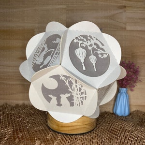 Mid Autumn Paper Cut Lantern Svg File, Mid Autumn Pentagon Lantern ...