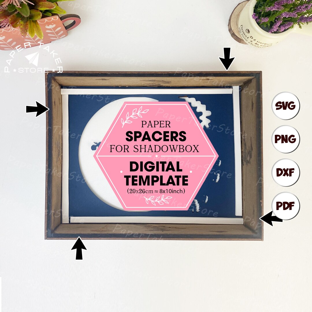 Cardstock Spacers Digital File DIY for Rectangle Box, Shadow Box, 3D ...