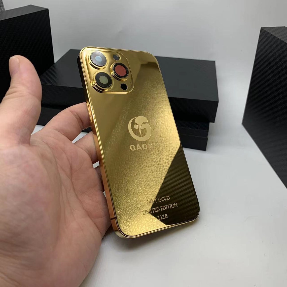 Customized Luxury 18k Gold Phone Case Iphone 7 8 Plus X Xr Xs - Etsy