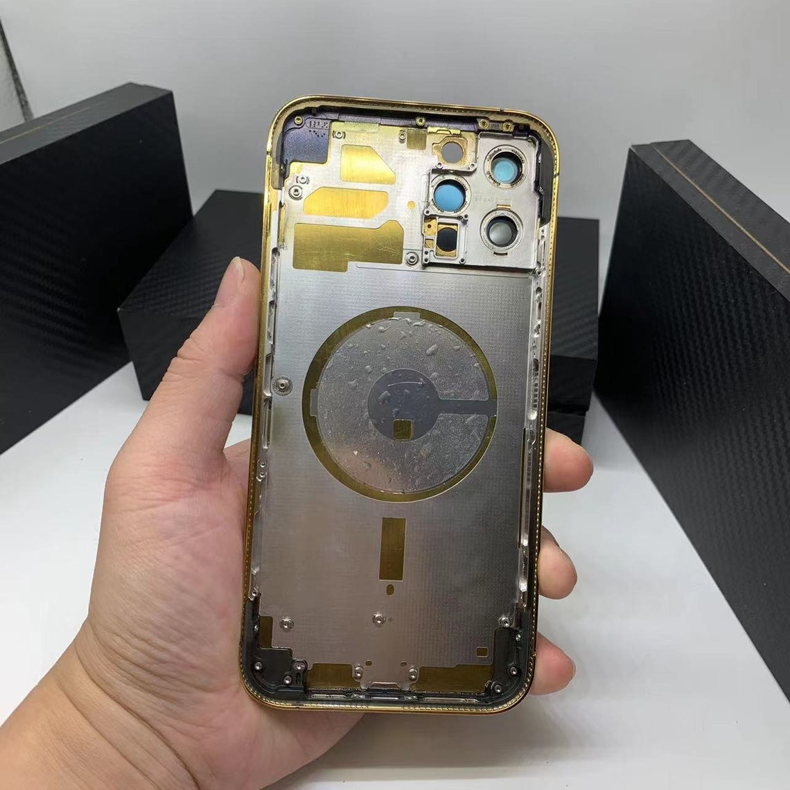 Customized Luxury 18k Gold Phone Case Iphone 7 8 Plus X Xr Xs - Etsy