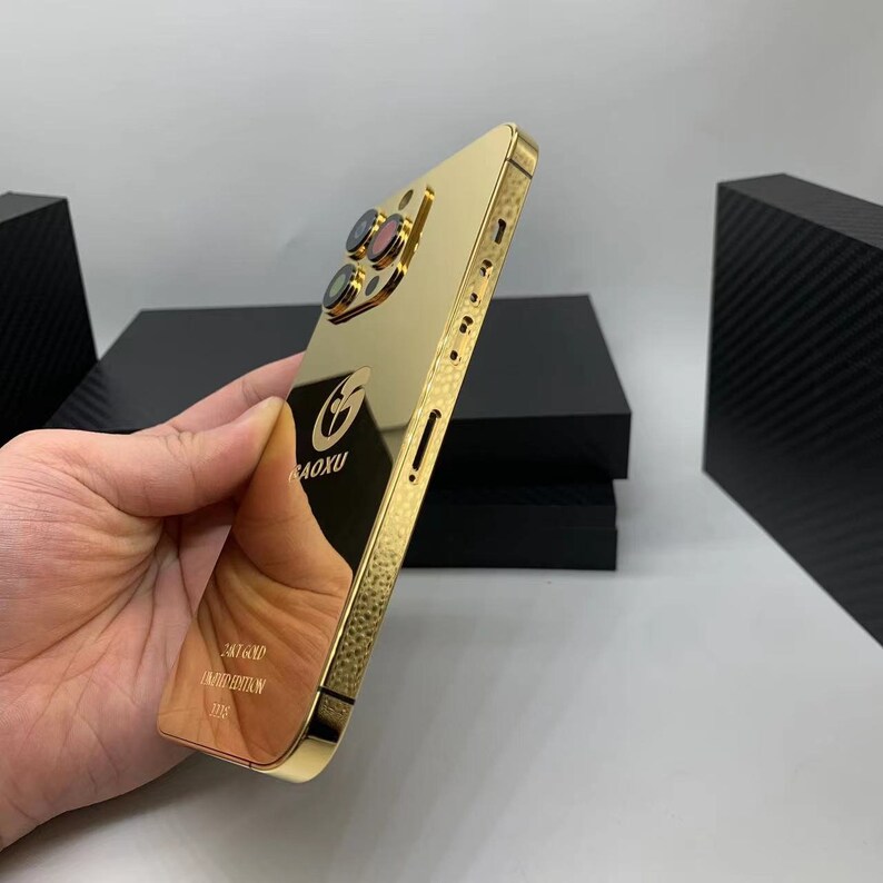 Customized Luxury 18k Gold Phone Case Iphone 7 8 Plus X Xr Xs - Etsy