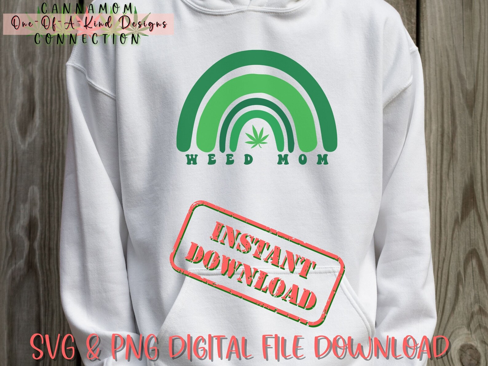 Weed Mom Boho Rainbow SVG PNG Clipart for Weed Decor Stoner - Etsy