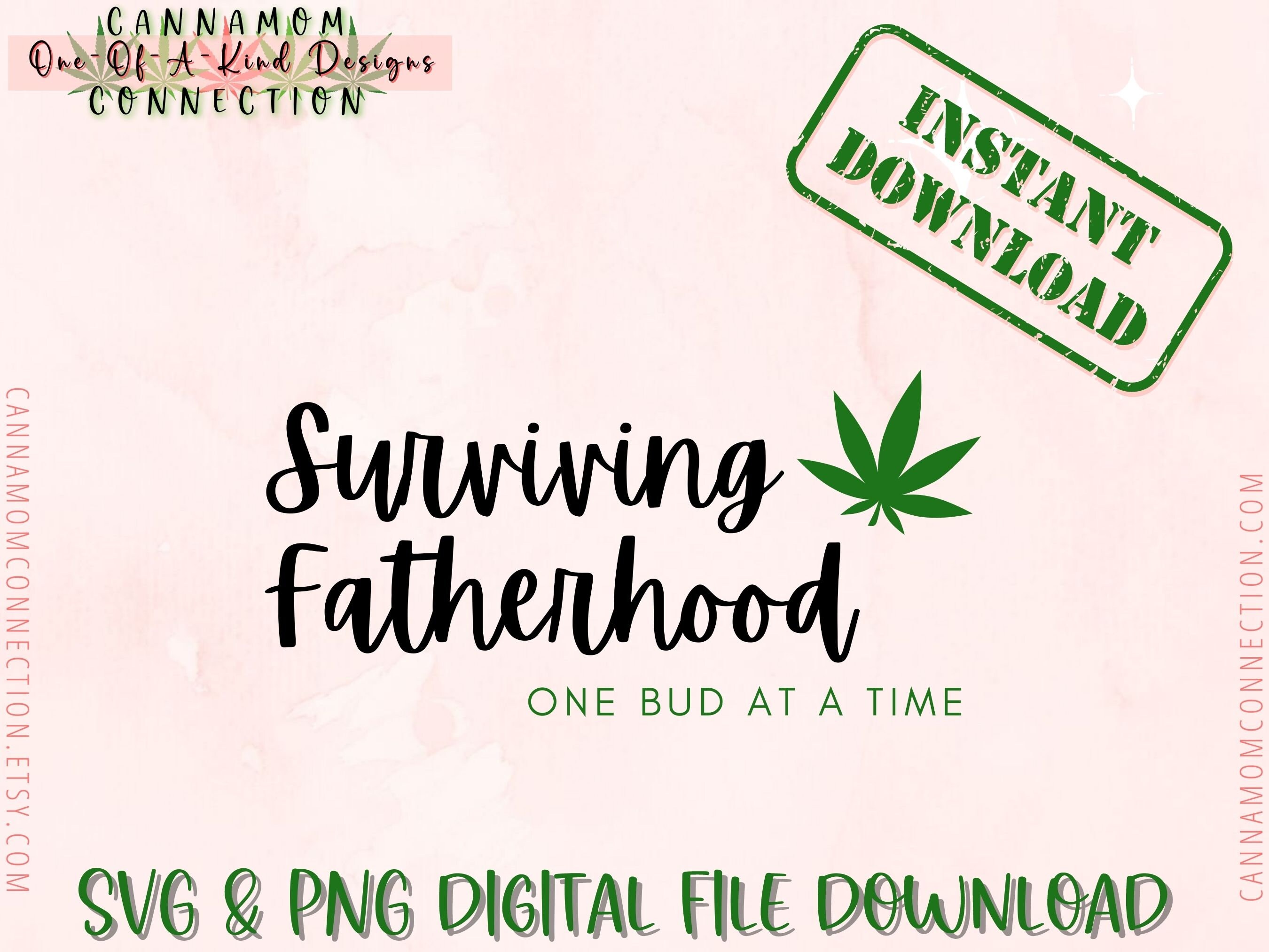 Stoner Dad Weed SVG and Marijuana PNG for Funny Stoner Gifts, Weed ...