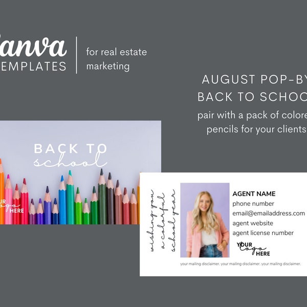 Real Estate Pop Bys Back to School - Etsy