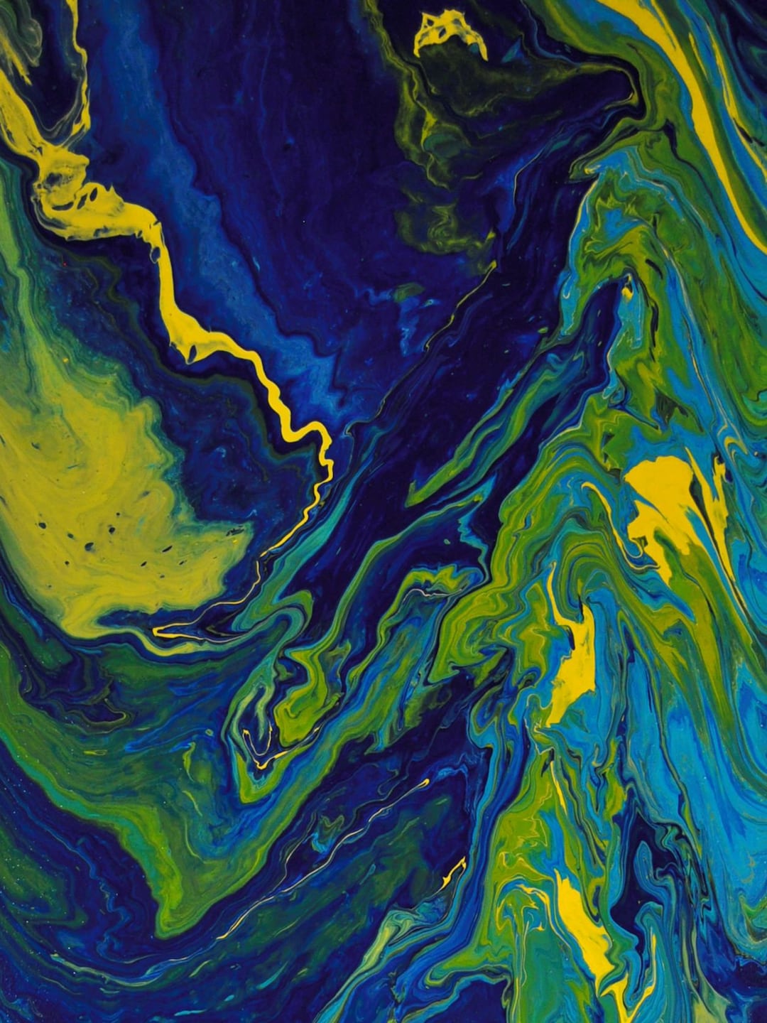 Translucent Revitalization – Abstract Digital Canvas Pour Painting ...