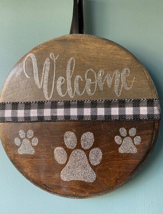 Wall Décor Dawg Paw Door Hanger Home Décor etna.com.pe