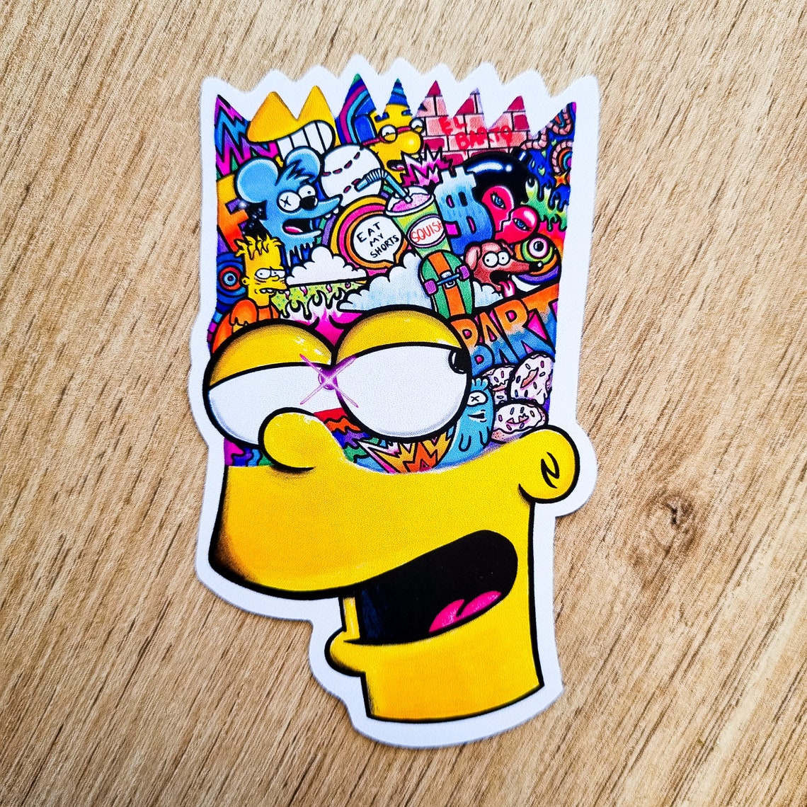 Bart Simpson 'bartman' Itchy and Scratchy, Treehouse of Horror Doodle ...