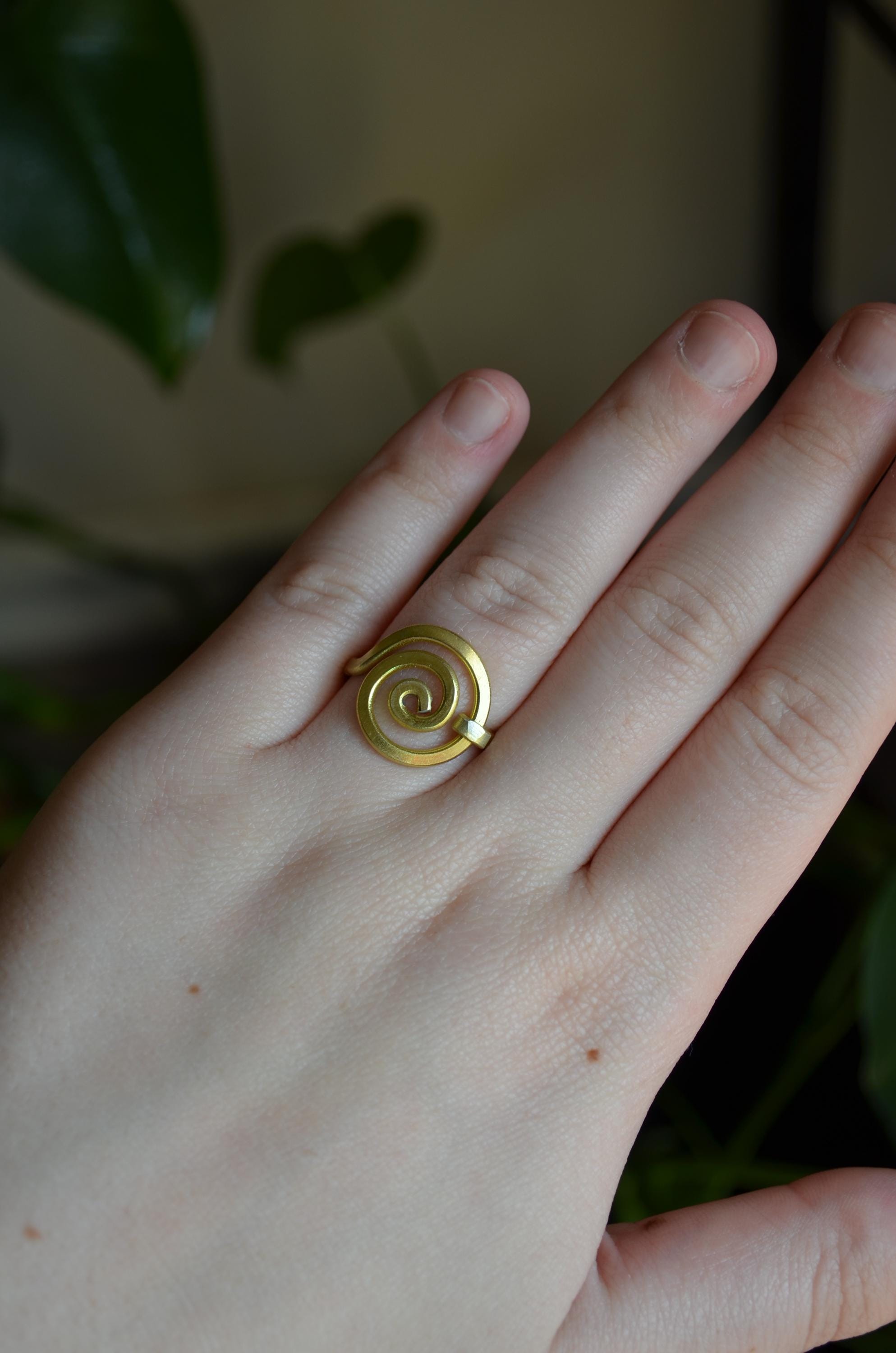 Spiral Wire Ring/silver Spiral Ring/gold Spiral Ring/spiral Ring - Etsy
