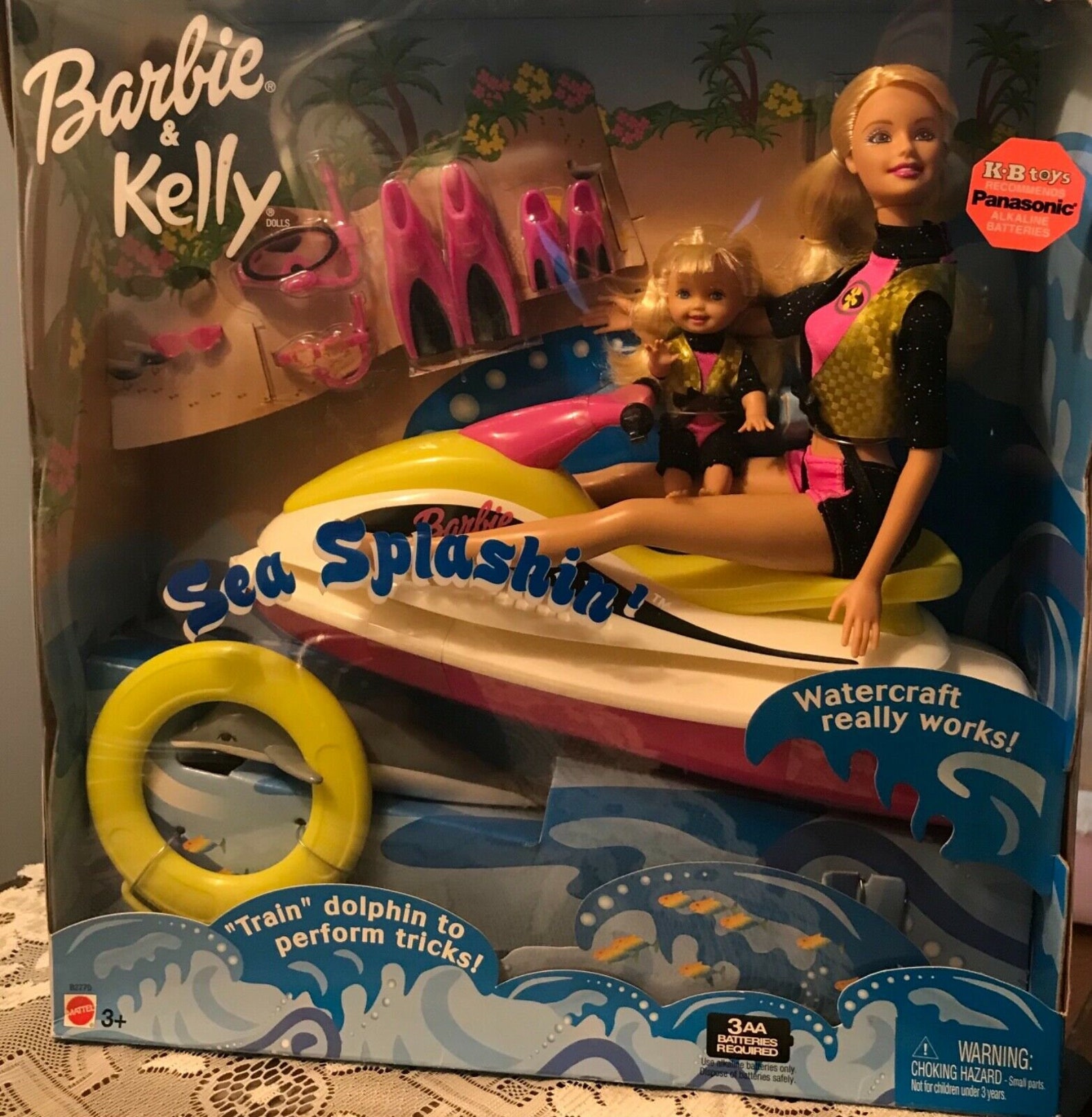 Barbie and Kelly Sea Splashin' With Jet Ski Watercraft & Dolphin, # ...