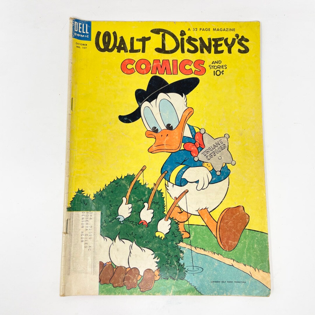 Walt Disney's Comics and Stories Comic Book 157 Dell Comics 1953 - Etsy